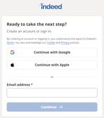 How to create Indeed profile
