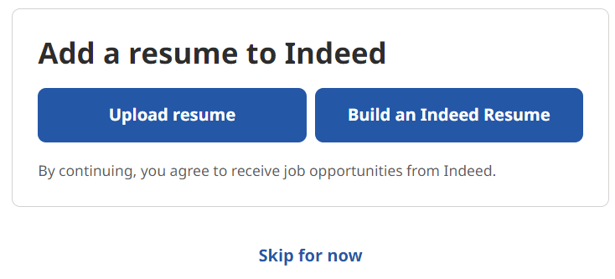 How to create Indeed profile