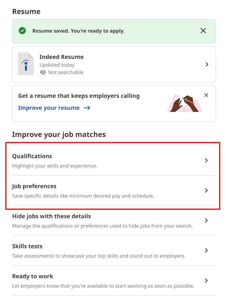 How to create Indeed profile