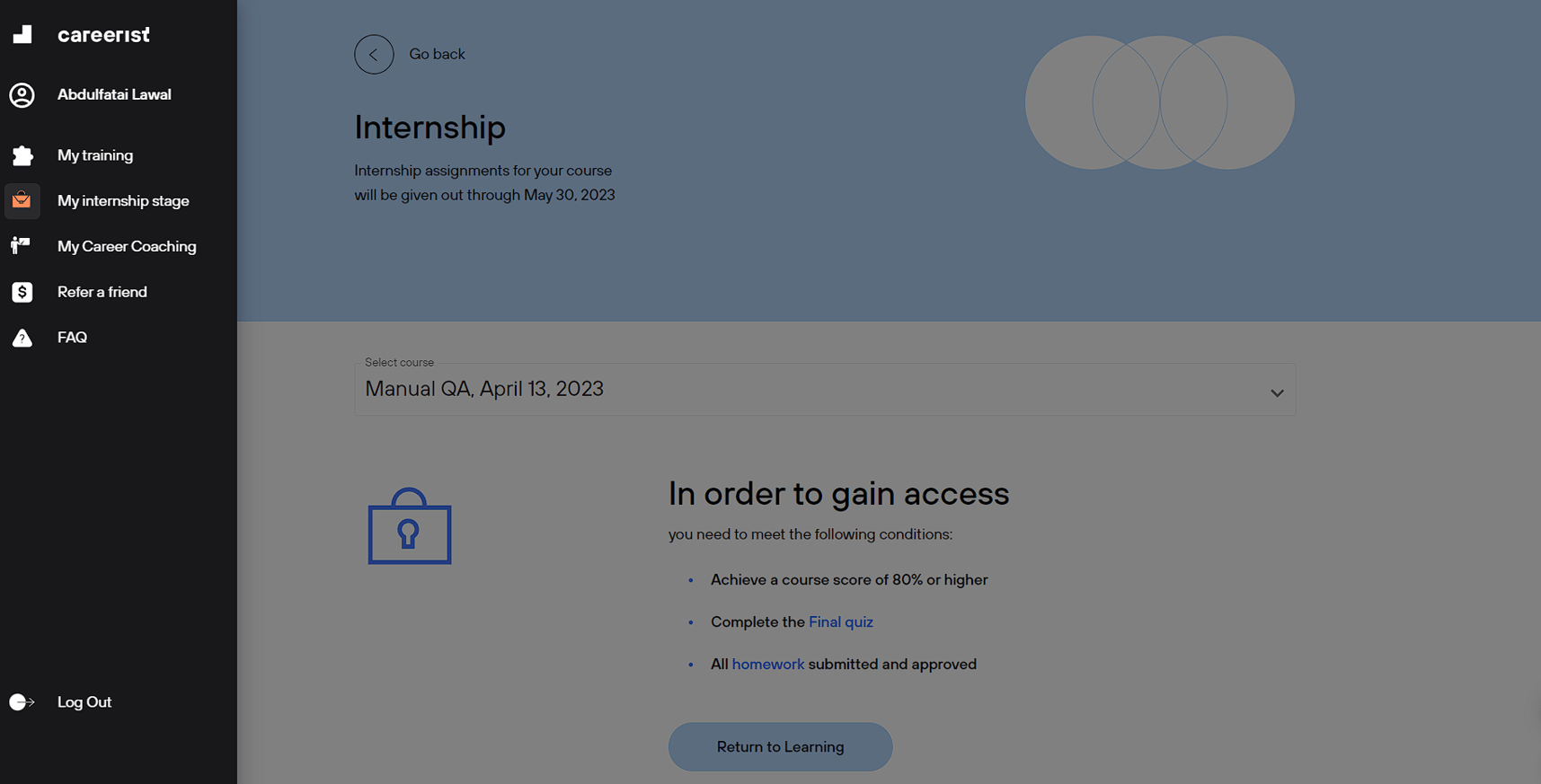 Internship Overview